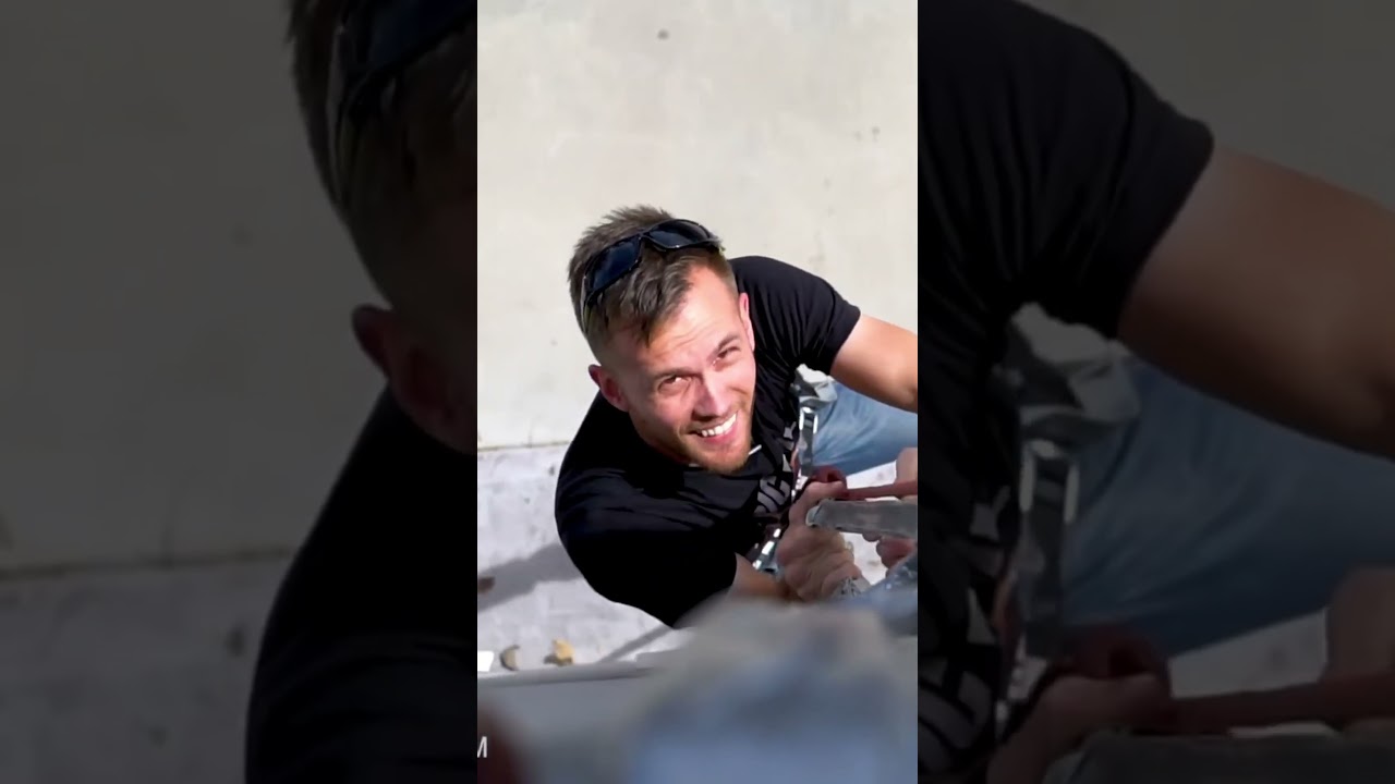 Experiment examines using duct tape as a makeshift ladder