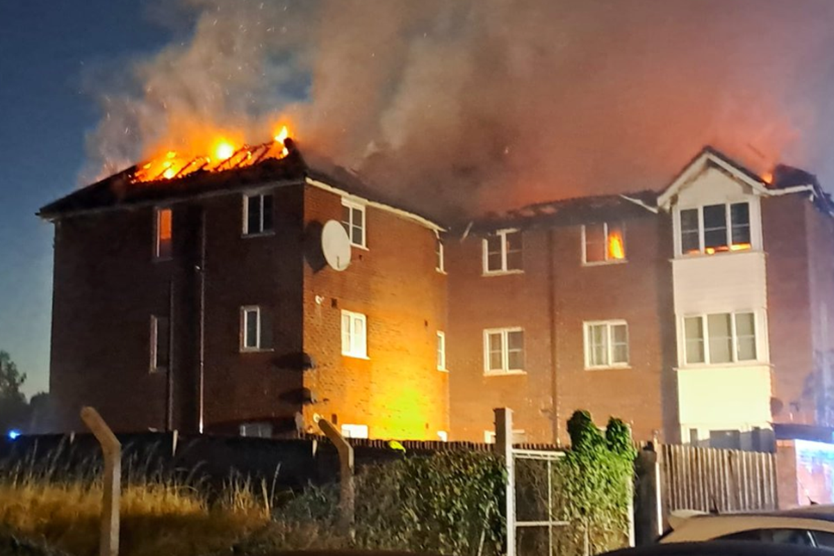 Three children in hospital after flat fire in Enfield