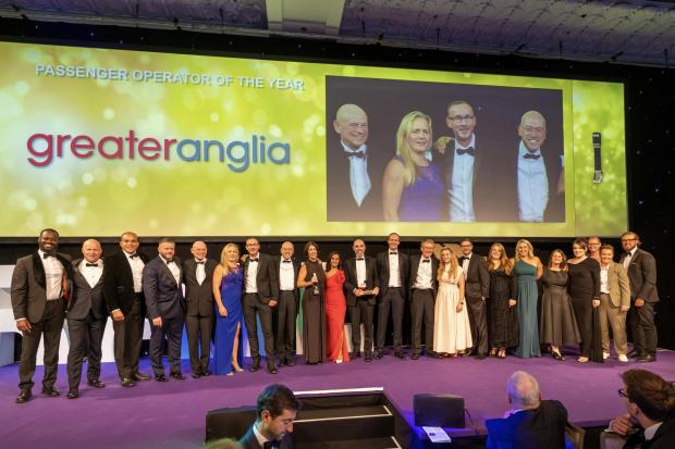 Greater Anglia wins Passenger Operator of the Year award 2025