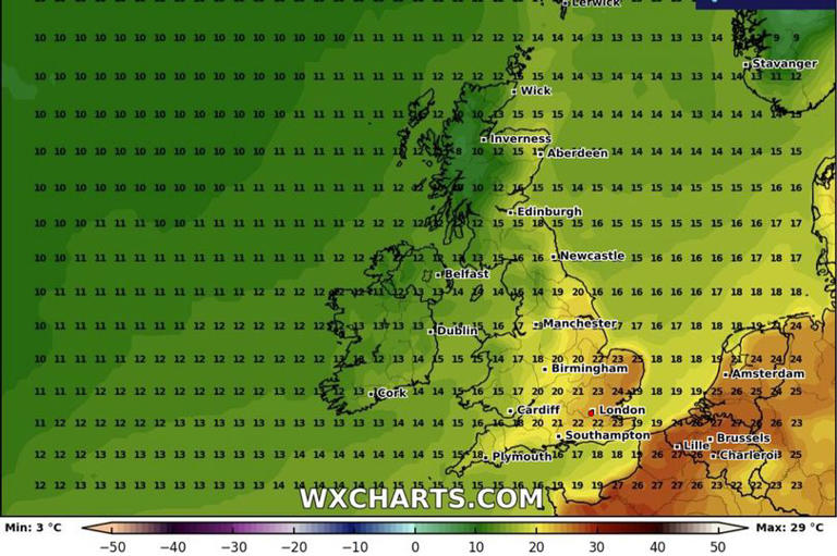 UK Indian Summer weather maps show 25C scorcher on cards as date revealed