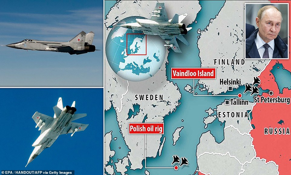 Call for action after Putin's warplanes entered Estonian airspace