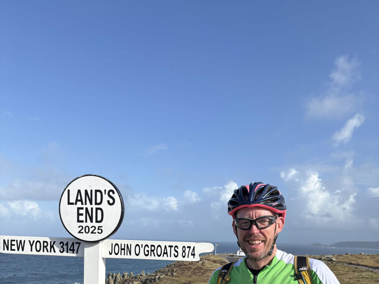 Man with stoma bag completes “very tough” challenge in "awful" weather ...