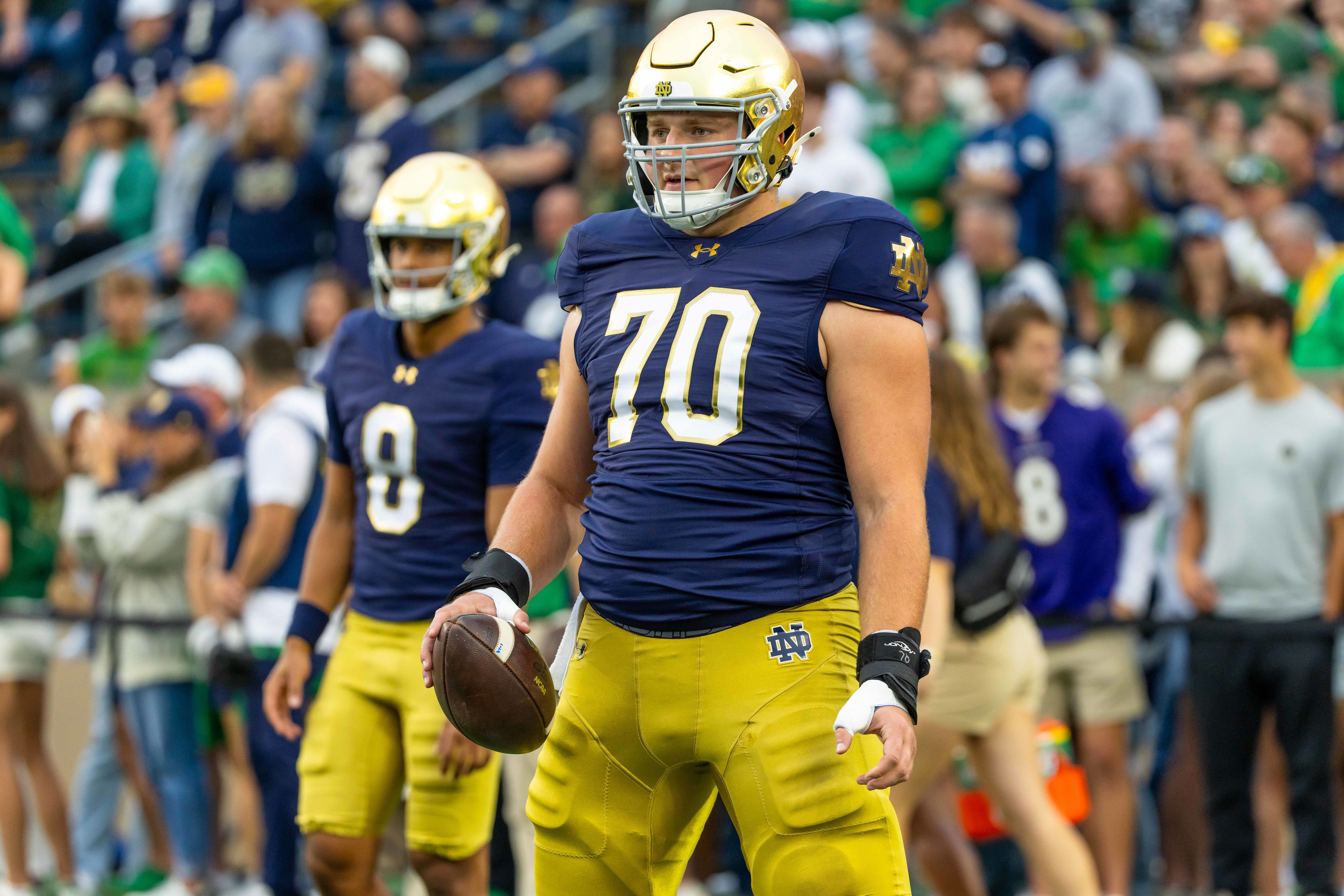 One of Notre Dame’s OL was named as national Week 4 top performer by ...