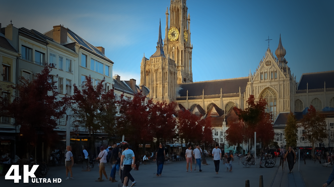 Visite du centre-ville d'Anvers – Balade en Belgique (4K)