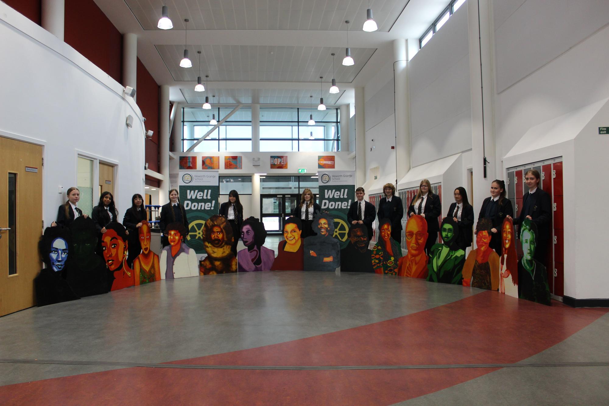 Heworth Grange School showcases student art inspired by US artist Ebony ...