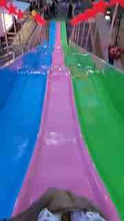 POV Ride Down a Giant Carnival Slide