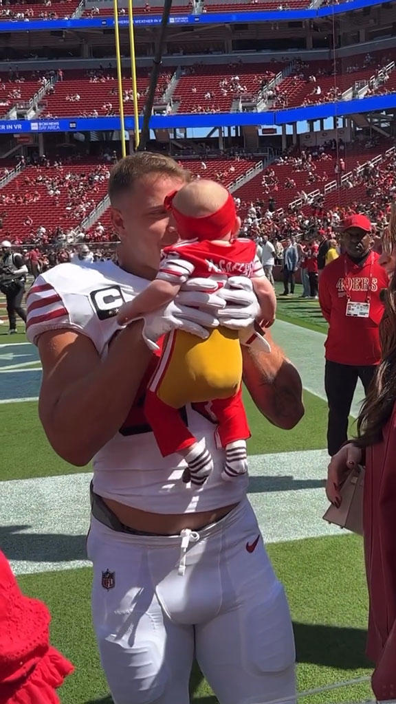Olivia Culpo and Christian McCaffrey’s Baby Girl Makes Her NFL Debut