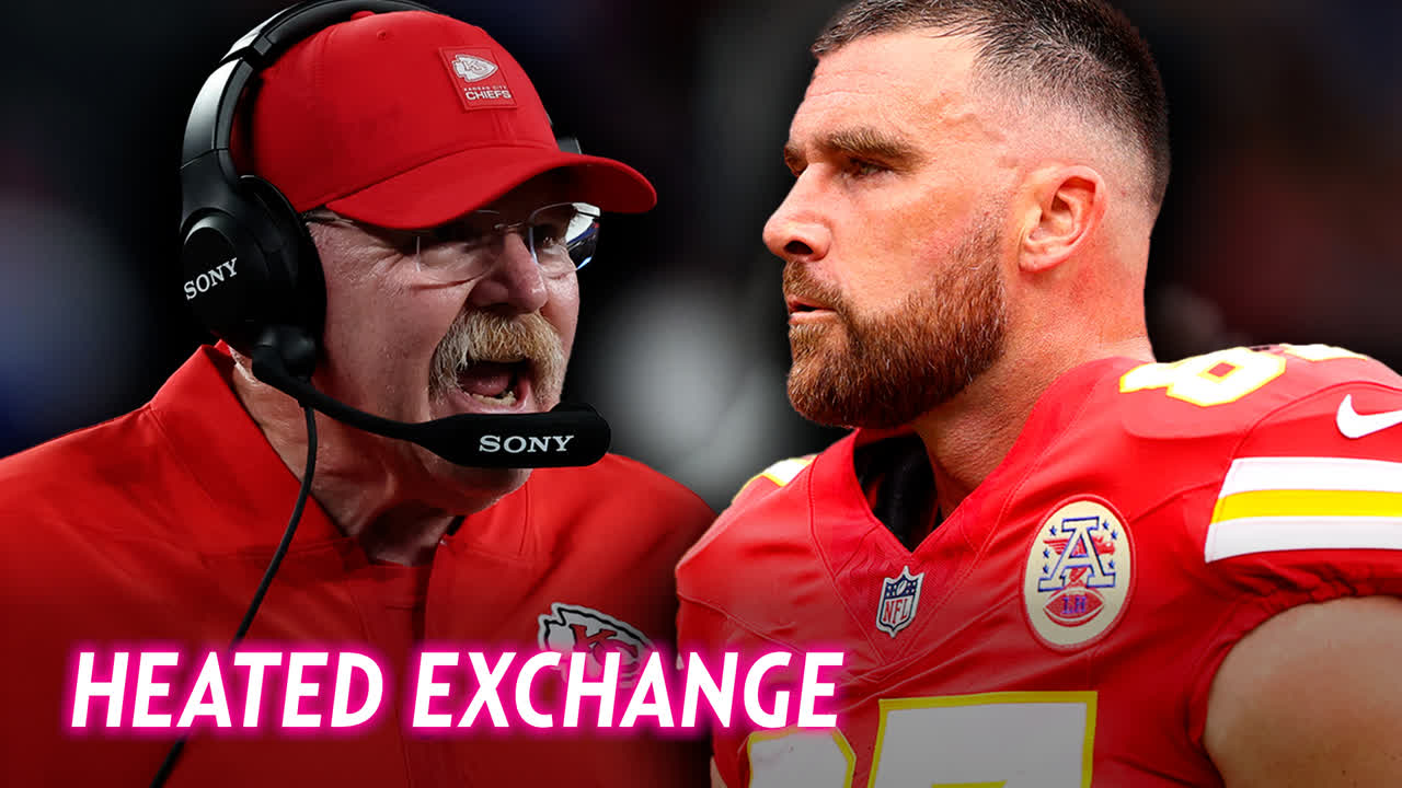 Travis Kelce and Andy Reid Have Heated Exchange on 'Sunday Night Football'