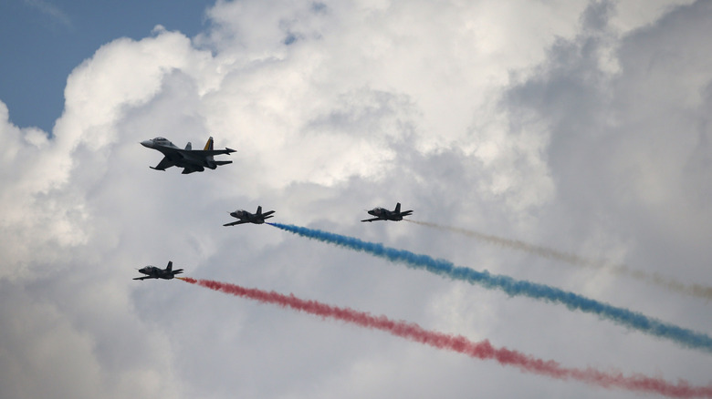 Venezuela's Military Put Its Russian Fighter Jets On Display To ...