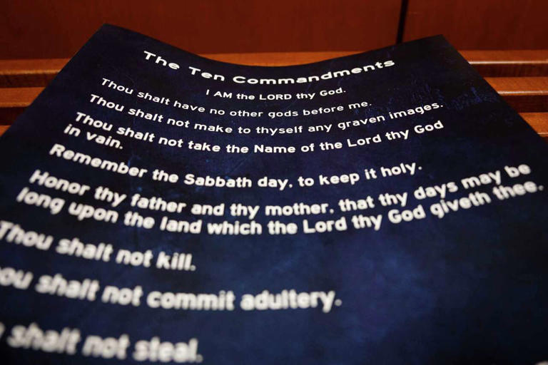 Can the Ten Commandments be posted in Texas classrooms? A major federal ...
