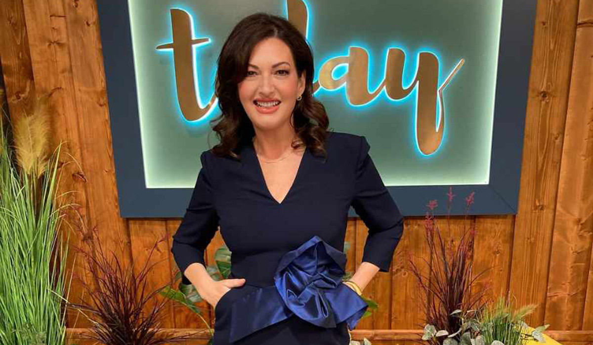 Steal Her Style: Maura Derrane's navy dress is on point as she returns ...