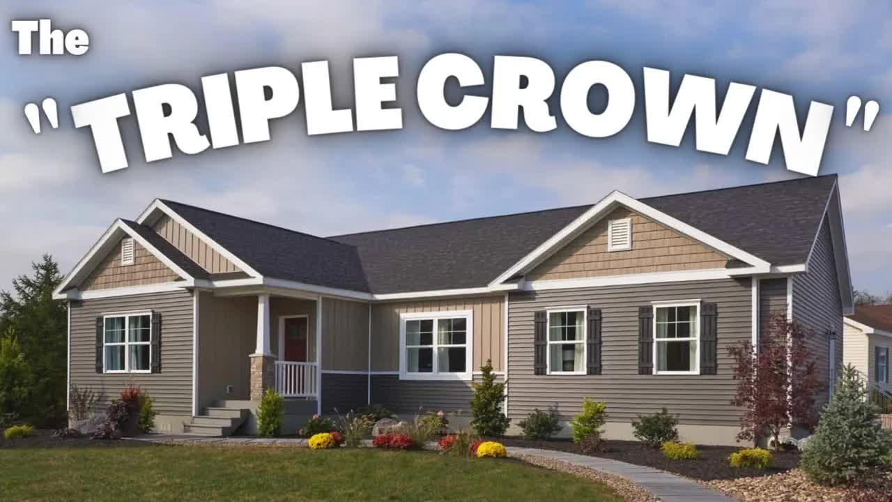 "Triple Crown" by Ritz Craft Homes | 3 Bed, 2 Bath Prefab House Tour