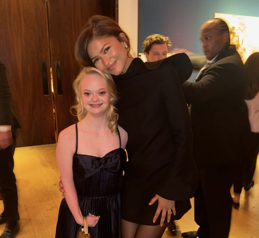 Zendaya Wows in LBD with Sculptural Detail to Support Tom Holland in ...