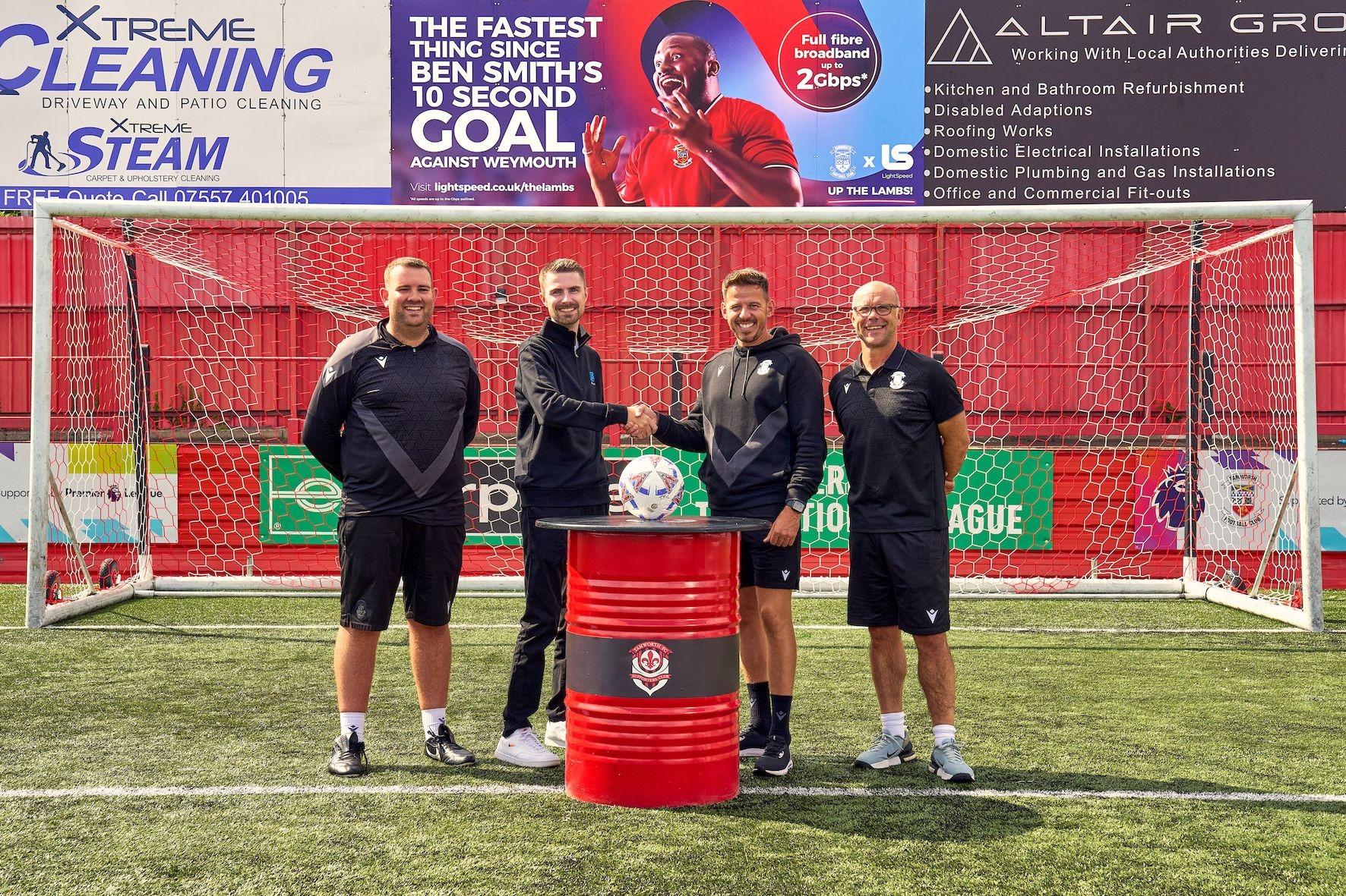 LightSpeed broadband scores with commercial partnership with Tamworth FC