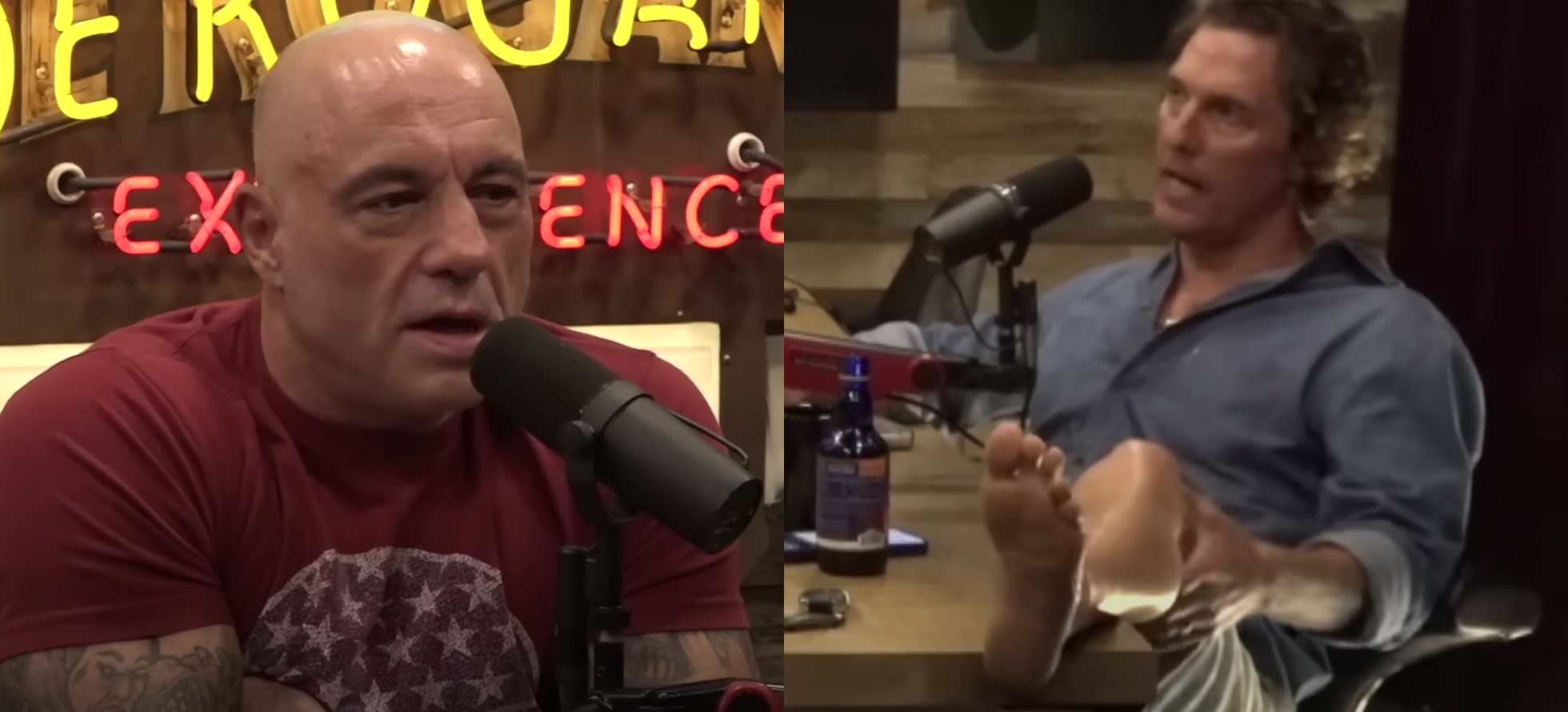 Joe Rogan e Matthew McConaughey em Desacordo Sobre Lei dos Dez ...