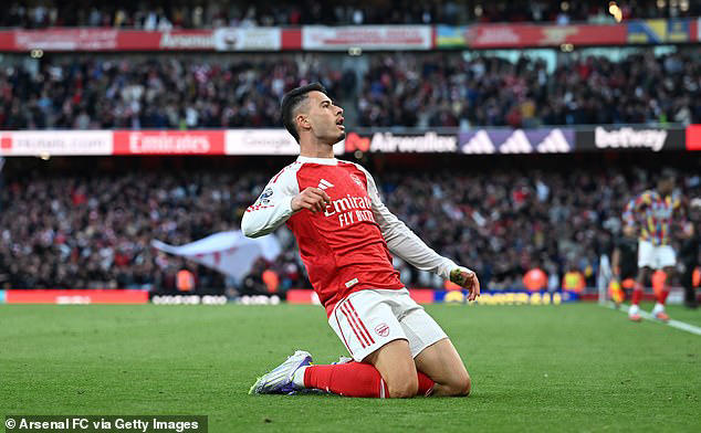 Arsenal have never lost a PL game when Martinelli has scored... who are ...