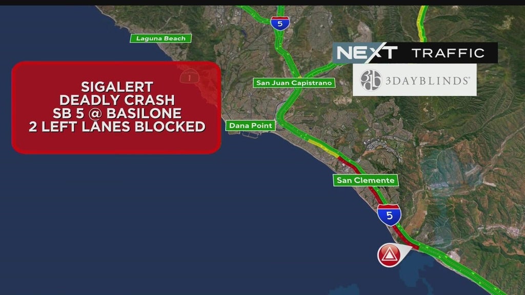 Multiple lanes on southbound 5 Freeway in San Clemente reopen after ...