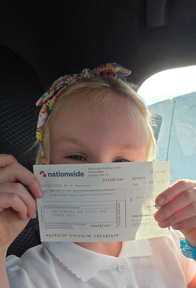 Seven-year-old Ava Sadlee raises money for Animals in Need