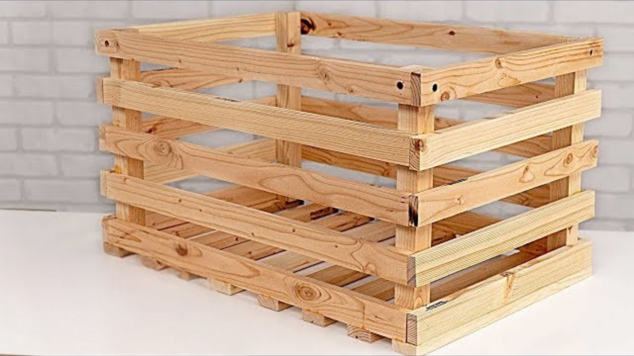 Easy Woodworking Project: Make a Wooden Crate from 2x6 Boards