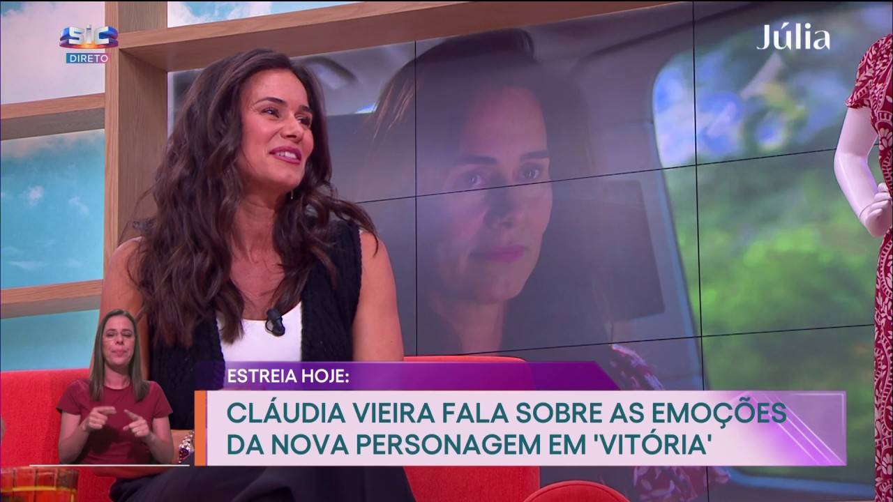 Cláudia Vieira sobre a intensa personagem de 'Vitória' -"Não era uma ...