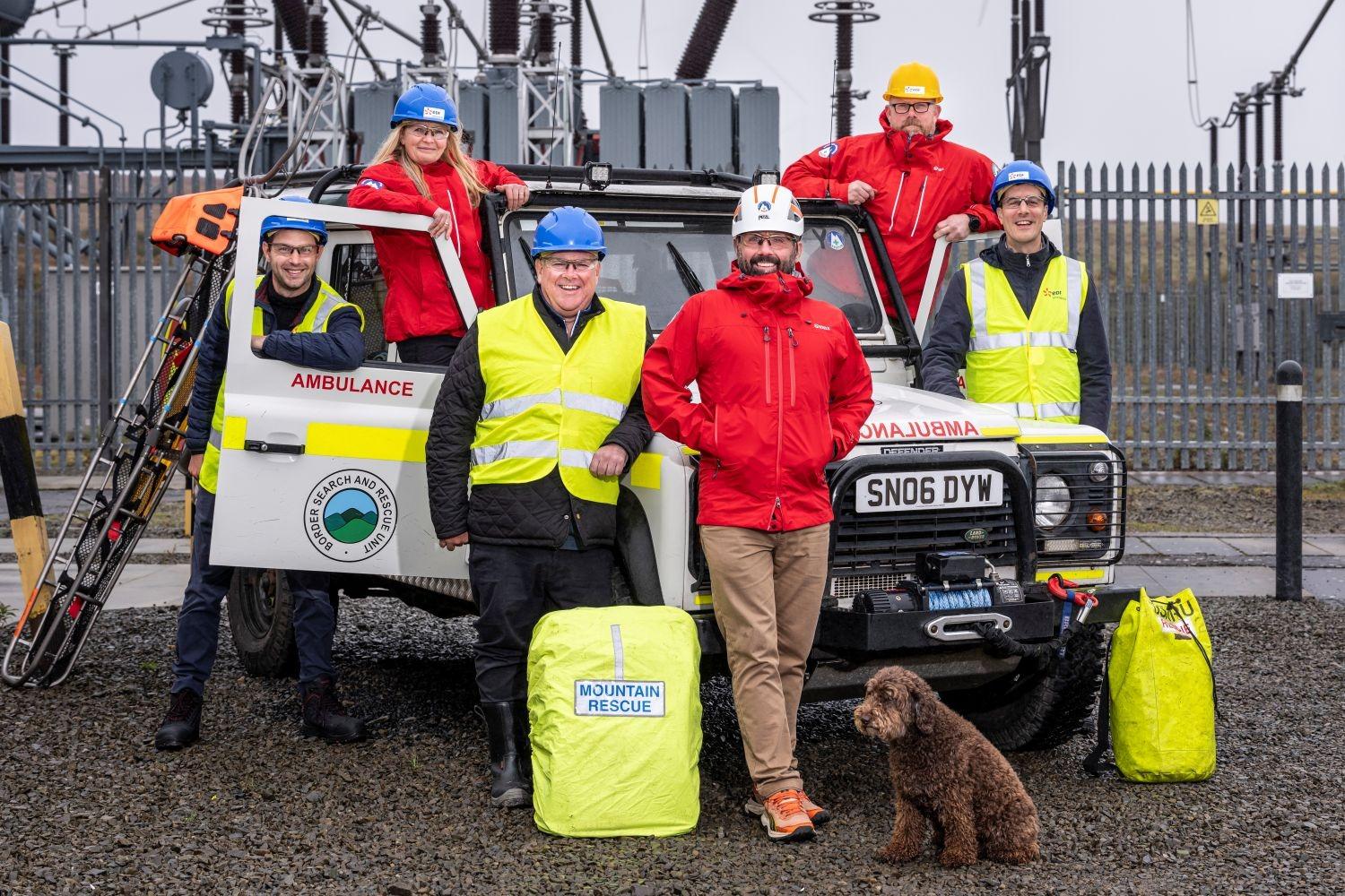 Windfarm’s annual donation provides boost to Borders Search and Rescue Unit