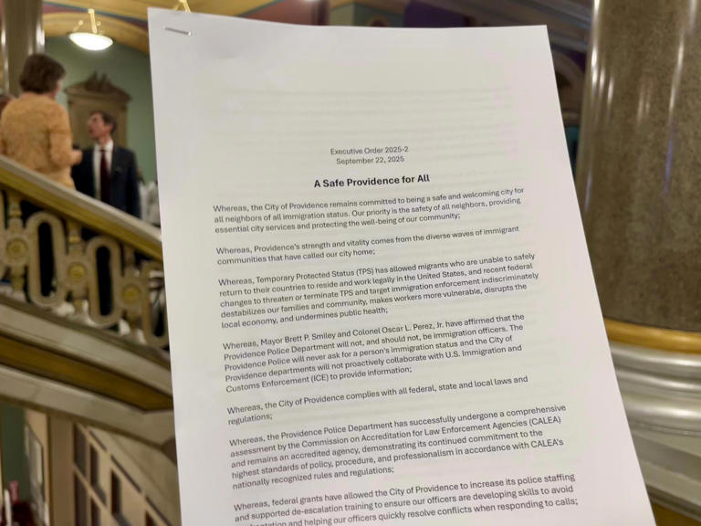 Smiley signs order reiterating ban on Providence police wearing masks ...