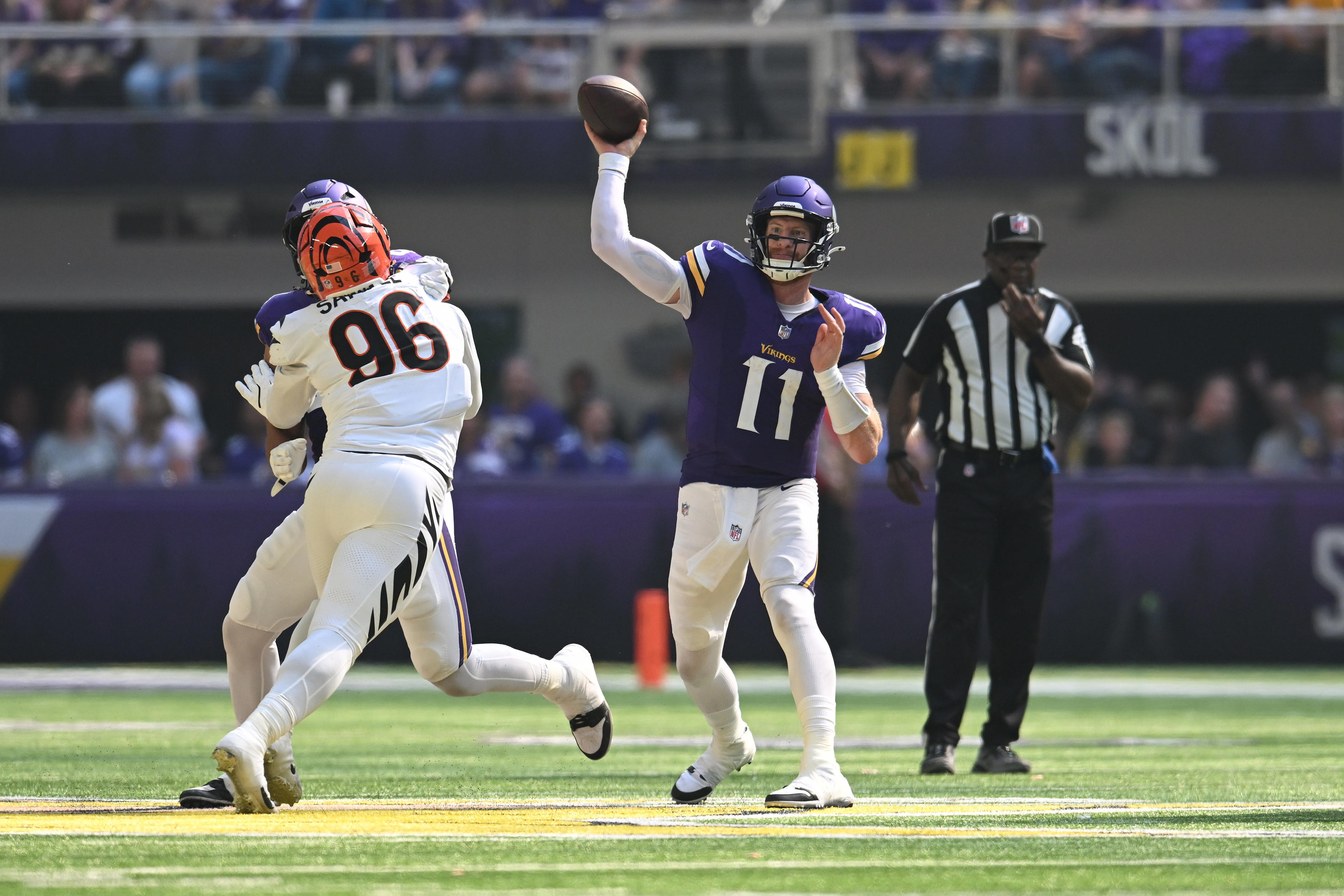 Vikings' Kevin O'Connell gives Carson Wentz praise following Week 3 ...