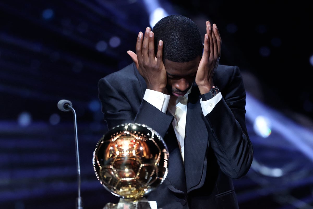 Ballon d'Or 2025: Ousmane Dembele breaks down into tears during ...
