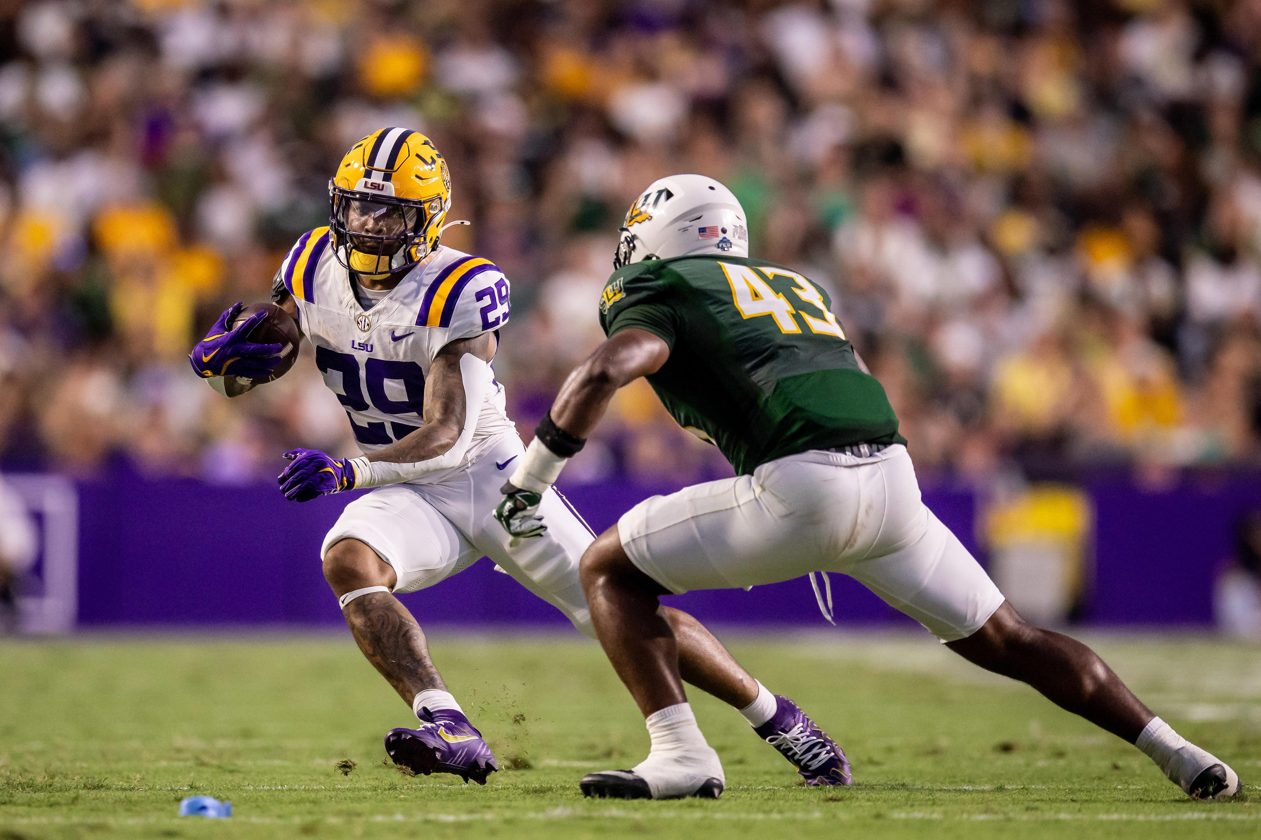 Could LSU football RB Ju'Juan Johnson play more if Caden Durham can't ...