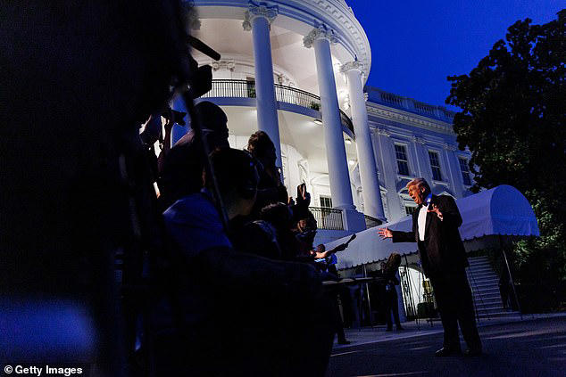 Shirtless man faces prison time for aiming a laser pointer at Trump's ...