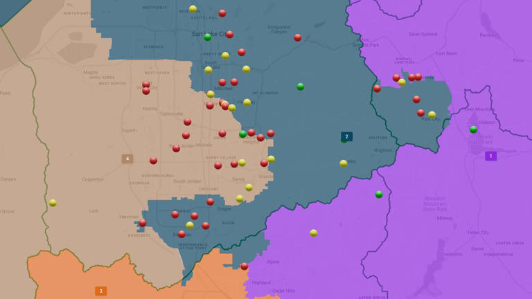 See how Salt Lake is split in Utah's proposed redistricting maps