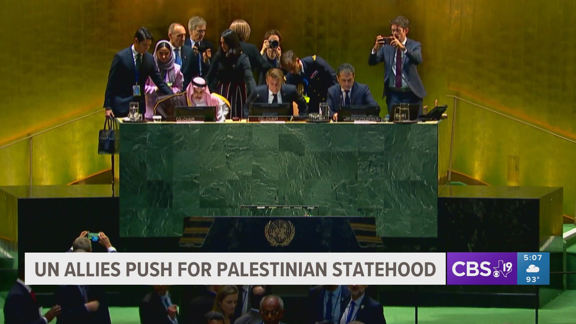 United Nations allies push for Palestinian Statehood