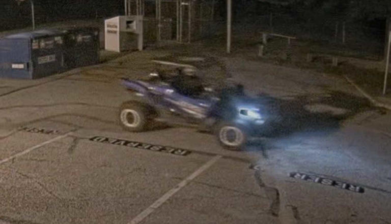 Maryland Cop Car Smashed By Fleeing UTV During Wild School Parking Lot ...