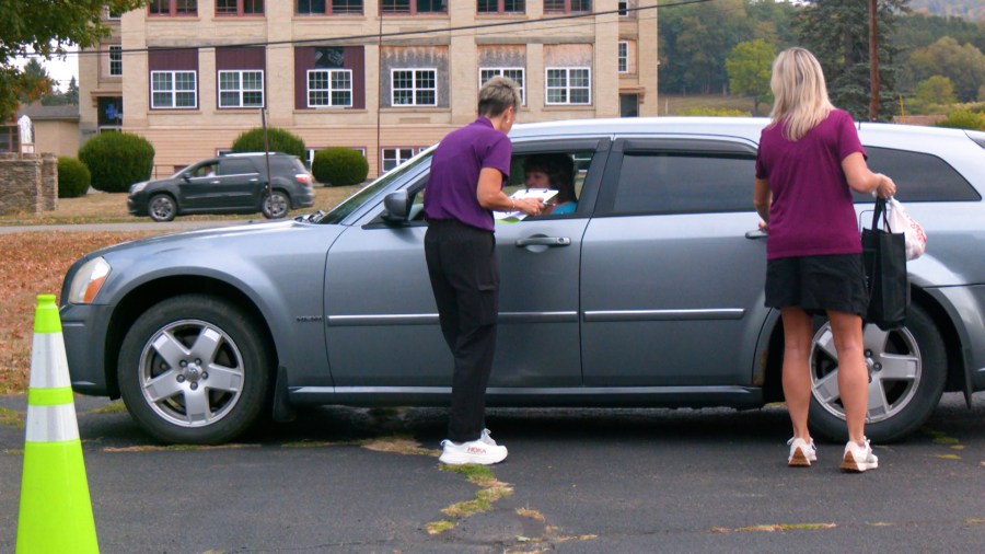 Drive-through event offers food and health aid in Tioga County