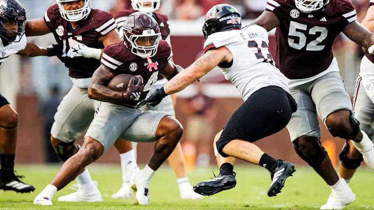 Mississippi State unveils depth chart for SEC opener against No. 15 ...