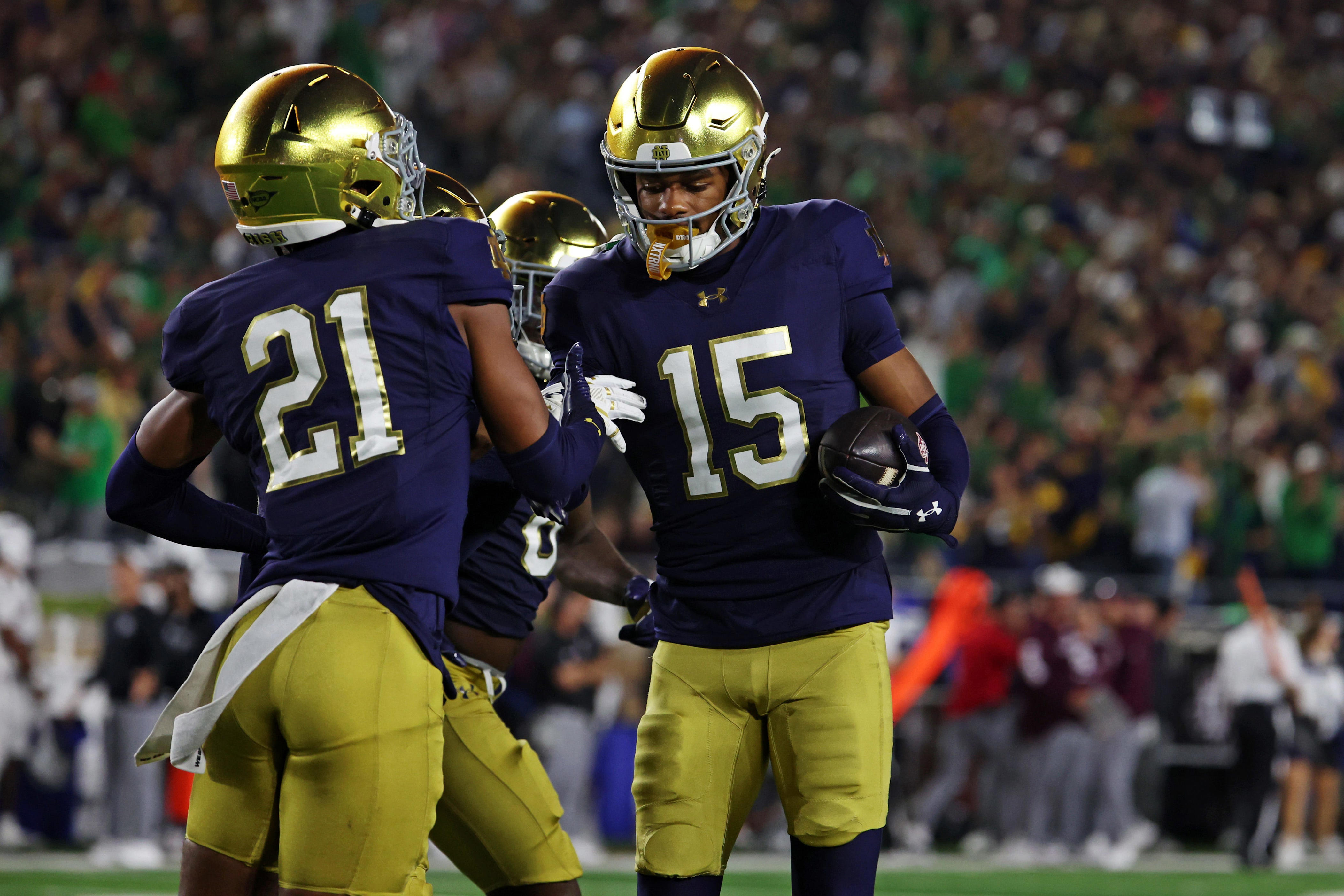 Watch: Leonard Moore has interception for Notre Dame against Boise State