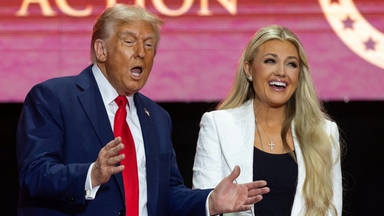 Erika Kirk and Donald Trump delivered starkly different messages at ...