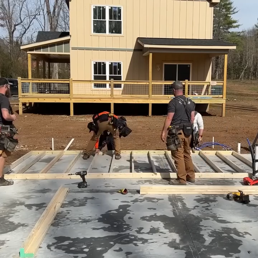 First Floor Construction!