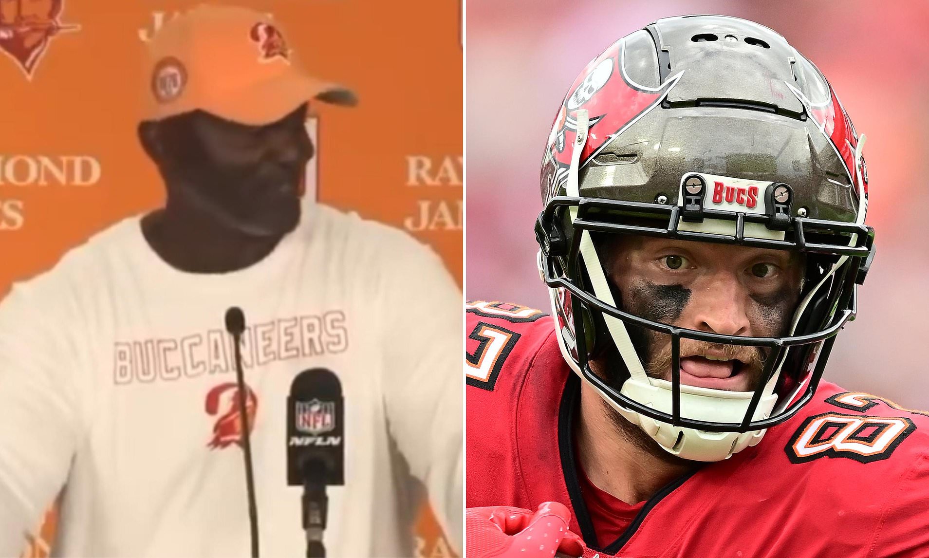 NFL coach bizarrely jokes his player is his 'secret lover' in awkward ...