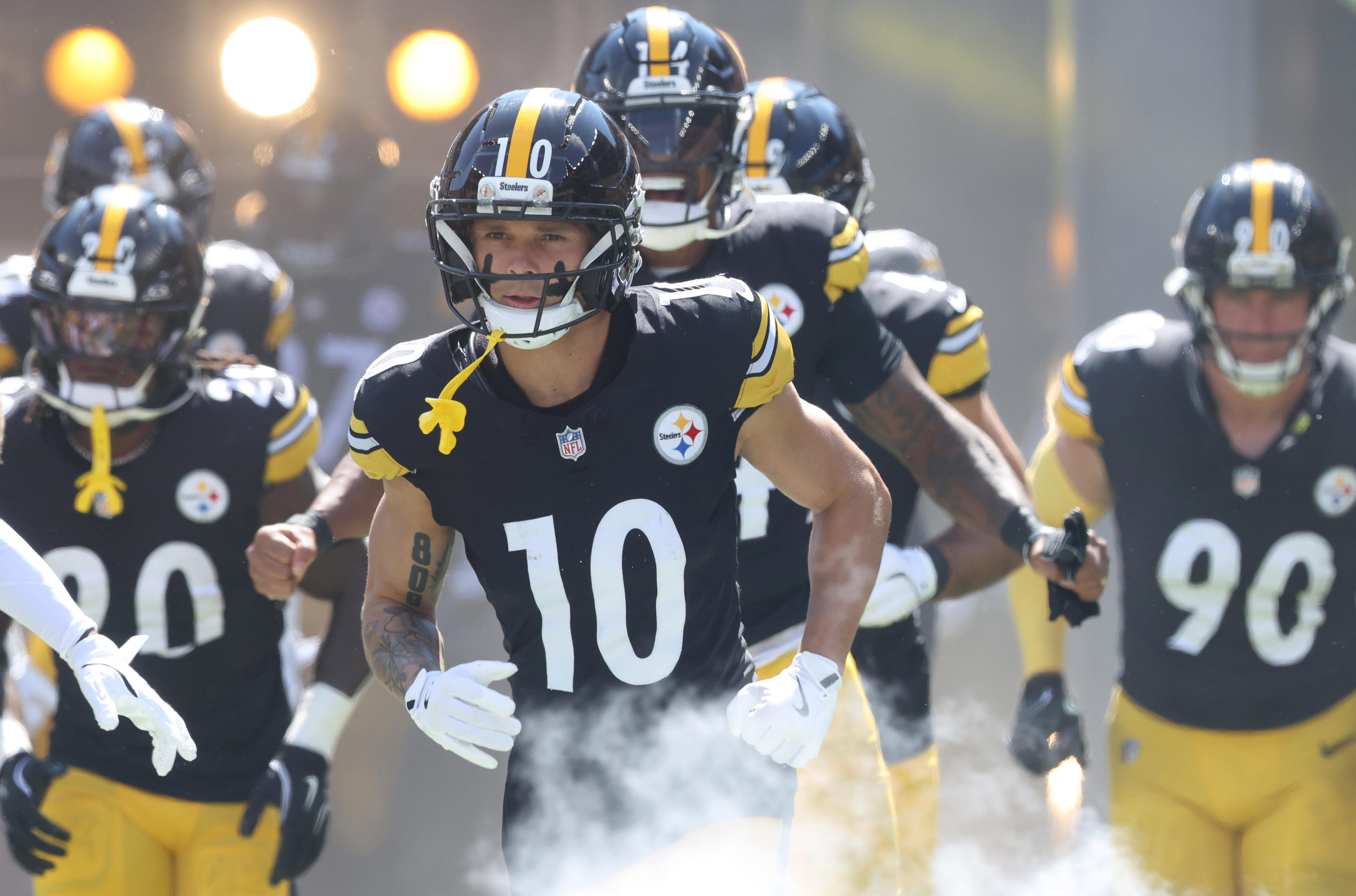 Steelers OC Arthur Smith says Roman Wilson won't replace Calvin Austin ...
