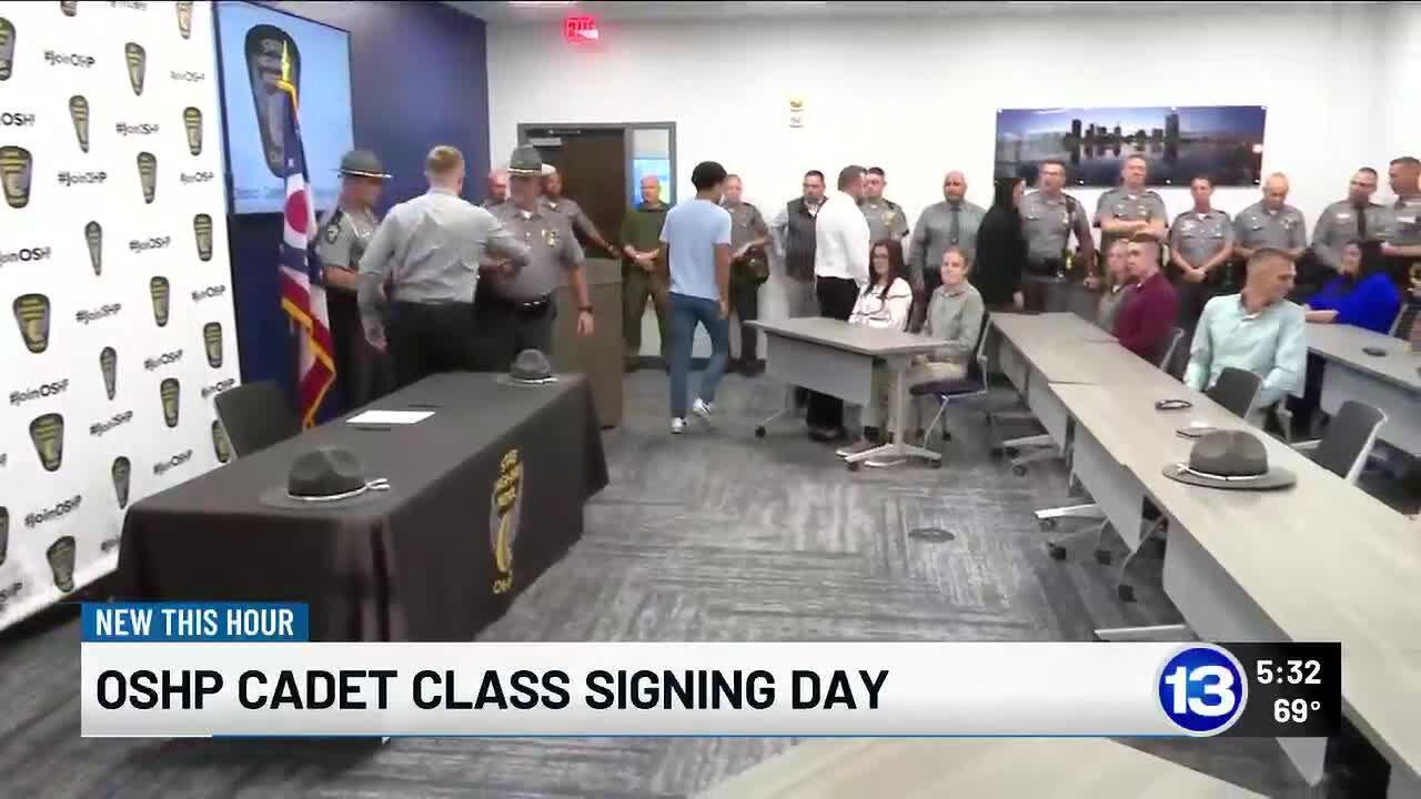 Signing day for OSHP cadet class