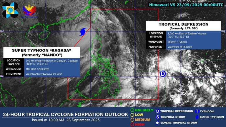 Super typhoon Nando exits PAR as tropical depression Opong looms