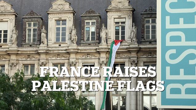 French cities raise Palestinian flags despite government ban