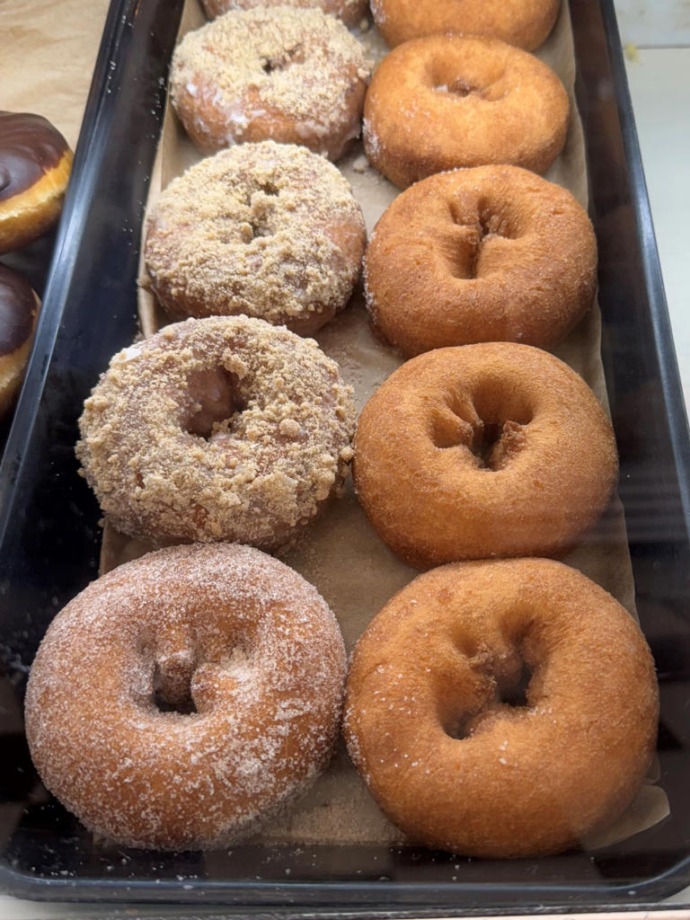 The glory of an apple crisp donut from Servatii