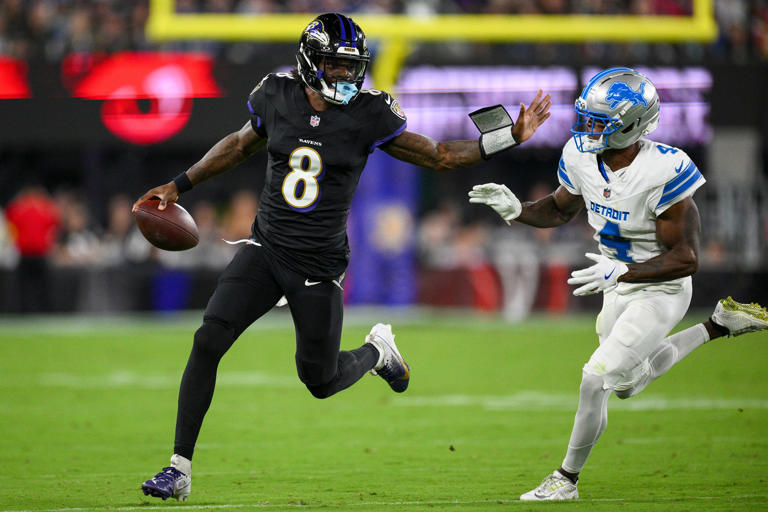 Lamar Jackson sacked seven times as Detroit Lions eclipse Baltimore ...