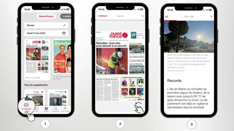 Ouest-France lance une nouvelle version de son application mobile
