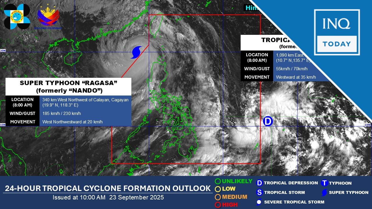 Super Typhoon Nando exits PAR; LPA outside PAR now tropical depression ...