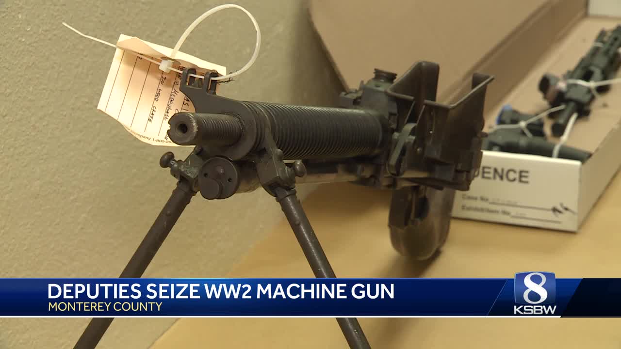 Machine gun that fires 500 rounds a minute seized in Monterey County stop
