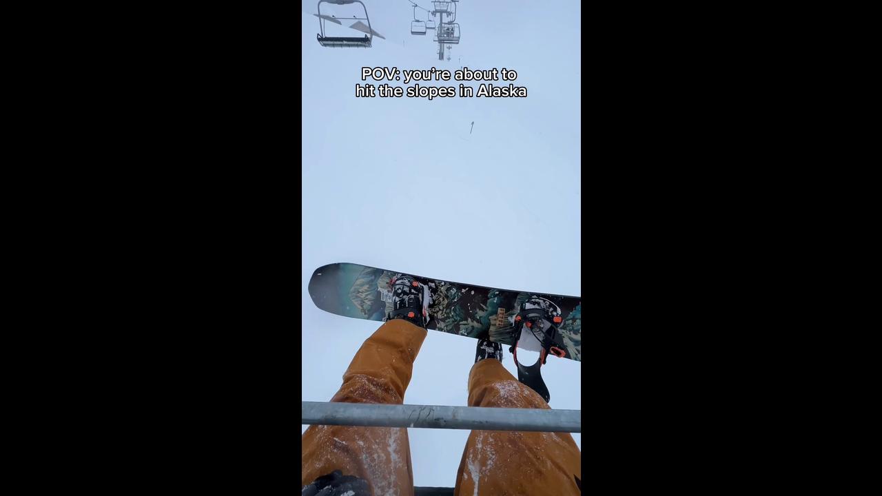 This Is What Snowboarding in Alaska Looks Like