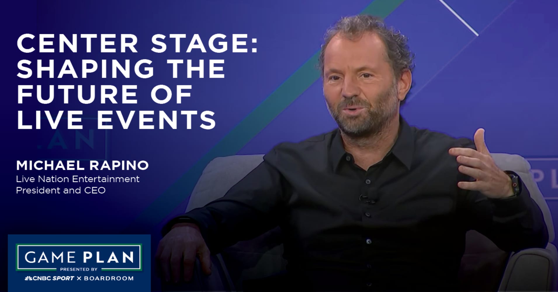 Center Stage: Shaping the Future of Live Events with Live Nation CEO Michael Rapino and ...